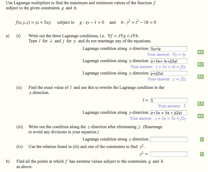 Solved Use Lagrange multipliers to find the maximum and | Chegg.com