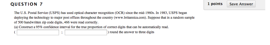 Solved QUESTION 7 1 points Save Answer The U.S. Postal | Chegg.com Solved QUESTION 7 1 points Save Answer The U.S. Postal | Chegg.com