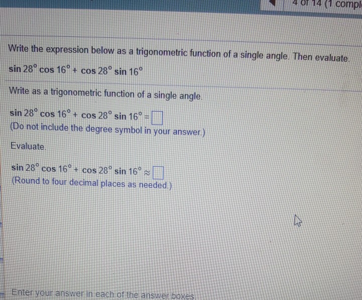 Solved 4014(1 compl Write the expression below as a | Chegg.com