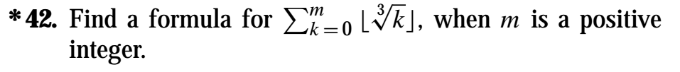 Solved Find a formula for sigma_k = 0^m^3 Squareroot k, when | Chegg.com