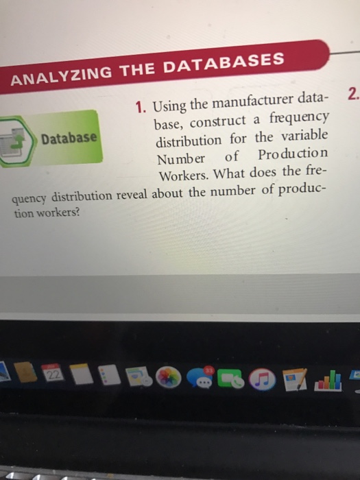 Solved ANALYZING THE DATABASES 1. Using the manufacturer | Chegg.com