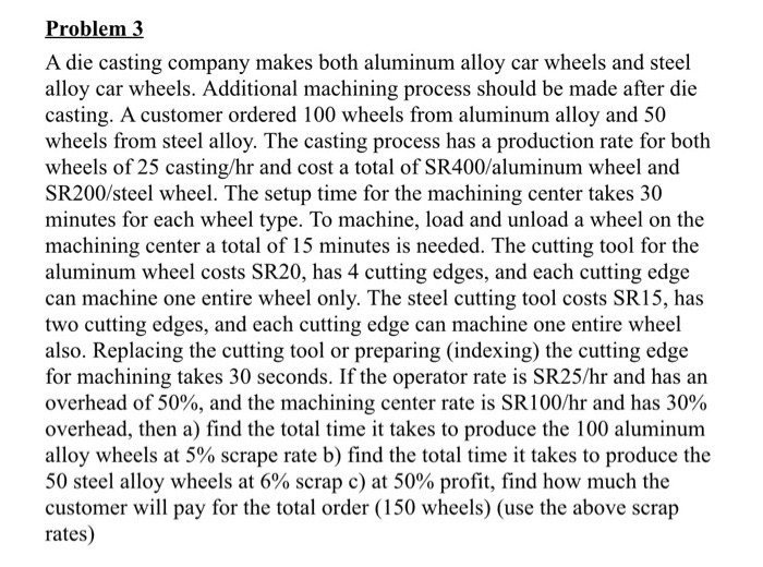 Solved Problem 1 A stamping press produces sheet-metal | Chegg.com