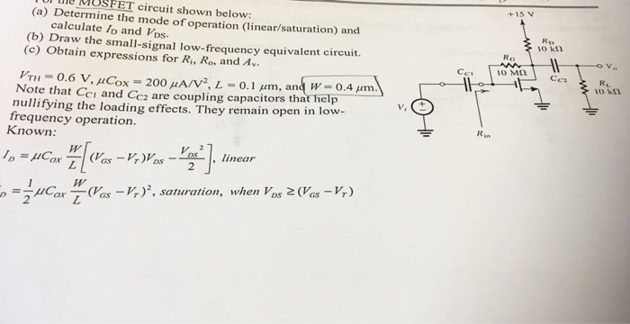 Solved Determine The Mode Of Operation Linear Saturation