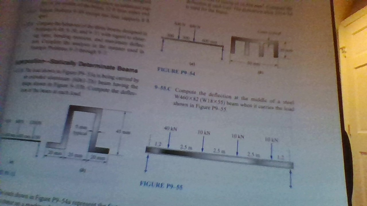 Solved Compute the deflection at the middle of a steel | Chegg.com