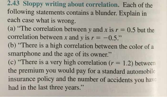 Solved Each of the following statements contains a blunder. | Chegg.com