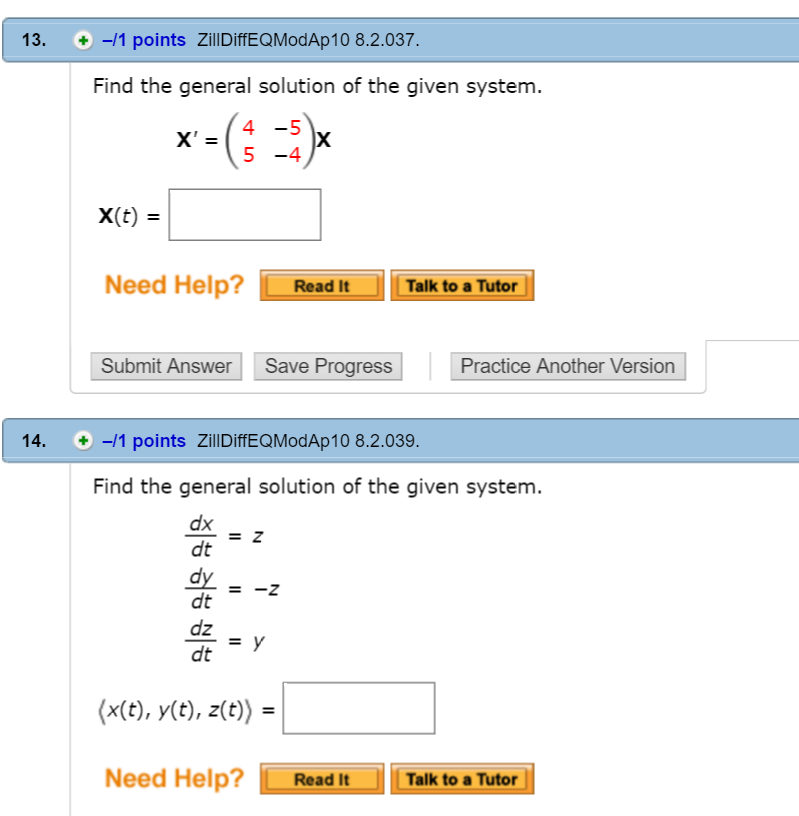 Solved Find the general solution of the given system. X' = | Chegg.com