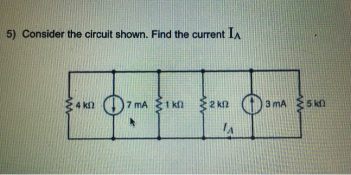 Solved Consider the circuit shown. Find the current I_a | Chegg.com