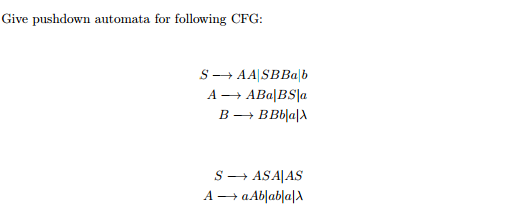 Solved Could somone please help me design a pushdown | Chegg.com