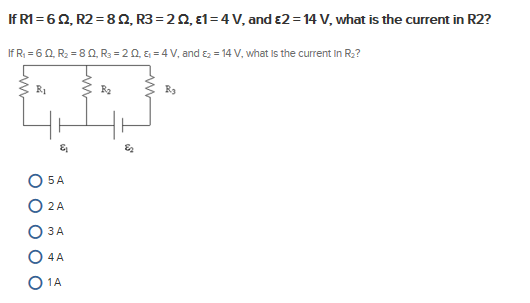 Solved Lf R1 = 6 Ohm, R2 = 8 Ohm, R3 = 2 Ohm. omega1 = 4 V, | Chegg.com