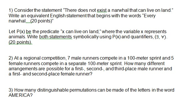 Solved Consider the statement "There does not exist a | Chegg.com