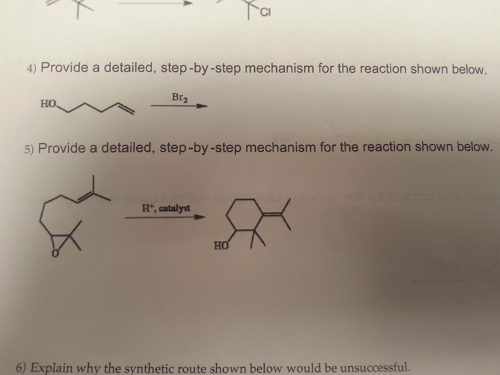Solved Provide a detailed, step-by-step mechanism for the | Chegg.com