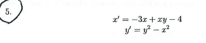 Solved Classify, if possible, the equilibrium points of each | Chegg.com