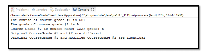Solved Write A Class Encapsulating The Concept Of A Course 