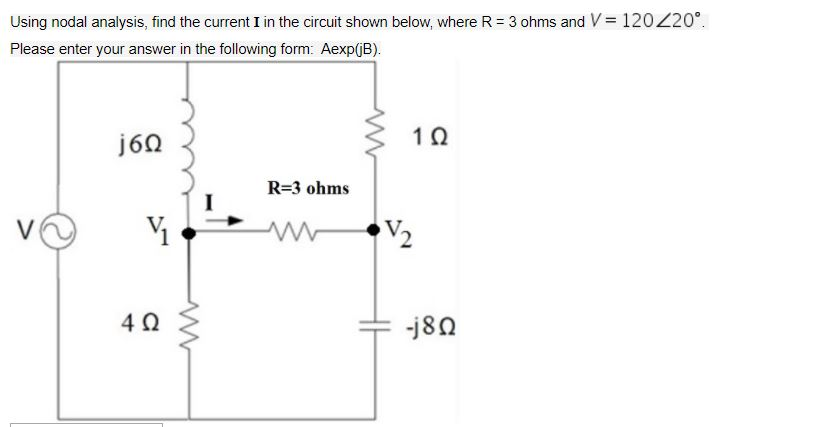 Solved Using nodal analysis, find the current I in the | Chegg.com