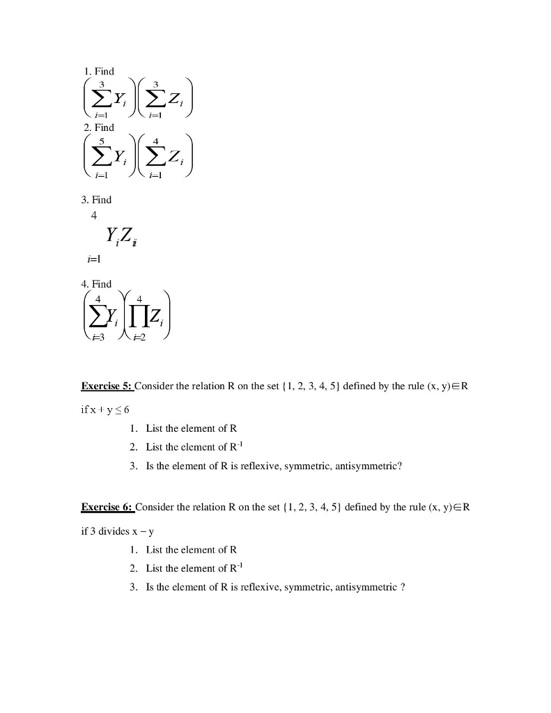 Solved CIS 275 Discrete Math I Fall 2017 Assignment 03 | Chegg.com