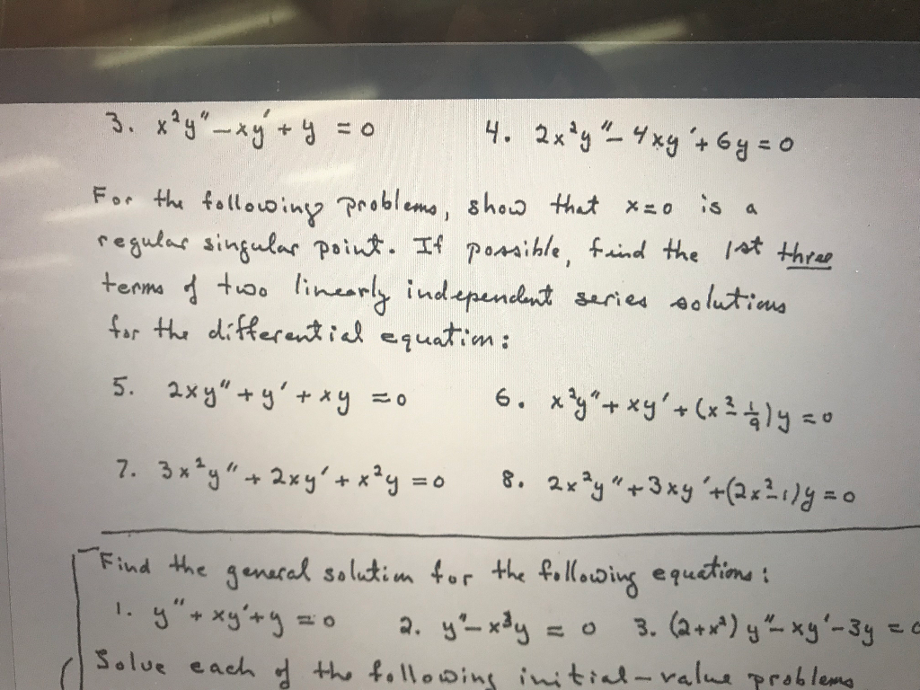 Solved If anyone can help me do number 7 on the sheet that | Chegg.com