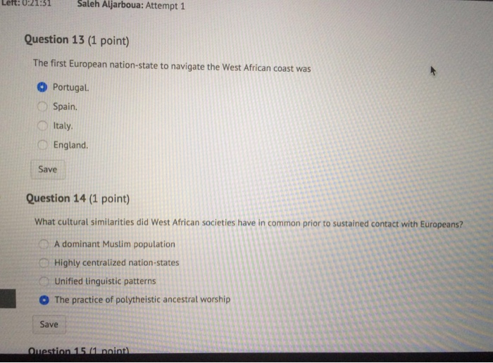 The first European nation-state to navigate the West | Chegg.com