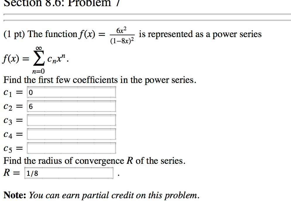 Solved The function f(x)= 6x^2/(1-8x)^2 is represented as a | Chegg.com