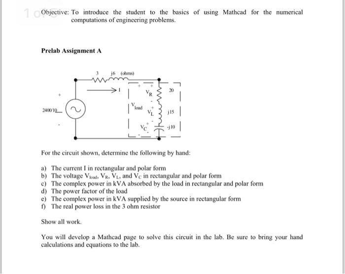 Solved "I need this problem to be done with mathcad" | Chegg.com