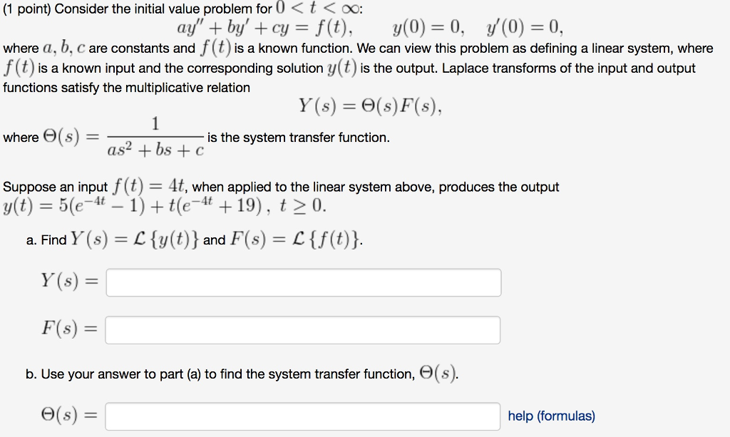 Solved Consider the initial value problem for 0