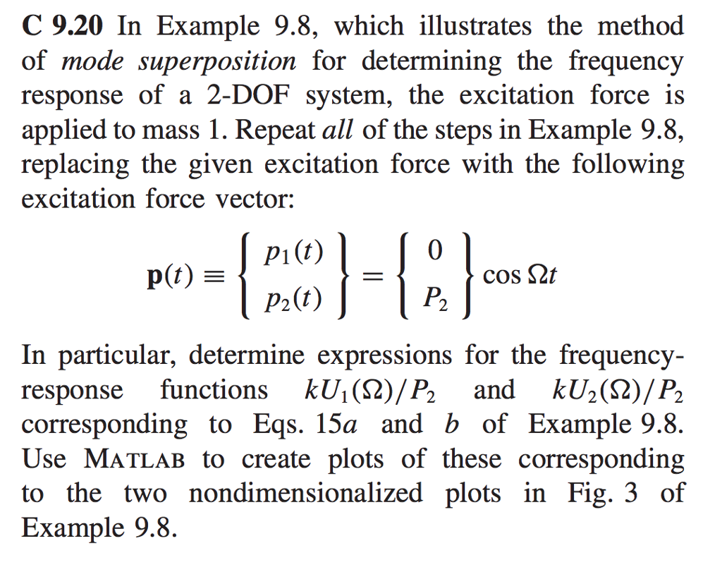 Solved C 9.20 In Example 9.8, which illustrates the method | Chegg.com