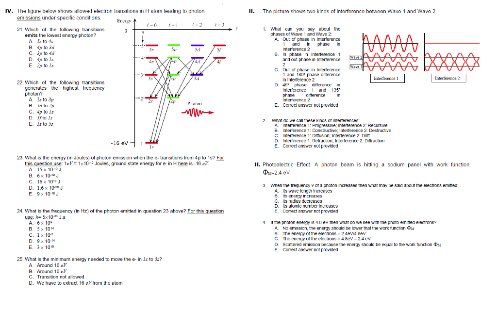Solved The figure below shows allowed electron transitions | Chegg.com
