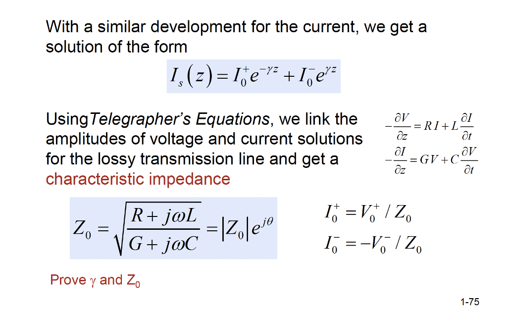 Solved With a similar development for the current, we get a | Chegg.com