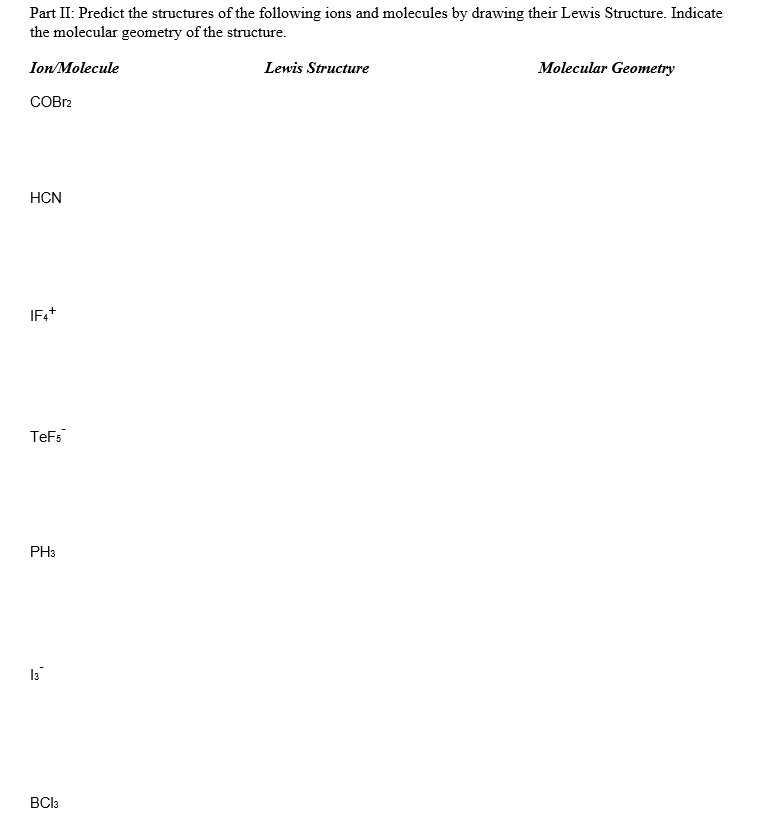 Tef5 Lewis Structure