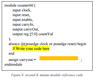 Solved RESET ENABLE Counter 10 Counter60 incr second nor | Chegg.com