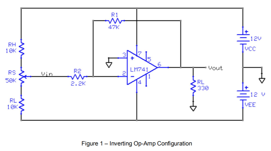 Solved R1 47K RH 1 0K VCC 6 LM741 vout R2 RS 50K Vin 2 RL | Chegg.com