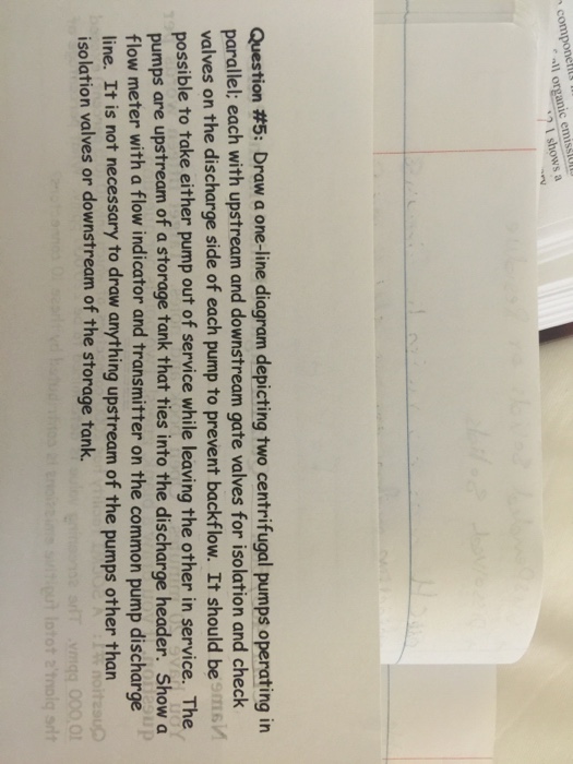Solved Draw a one-line diagram depicting two centrifugal | Chegg.com