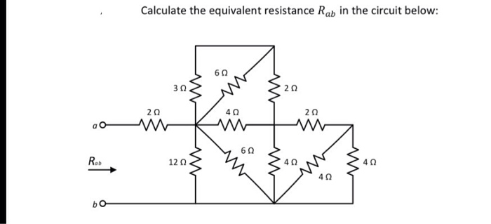 Solved Calculate the equivalent resistance R_ab in the | Chegg.com