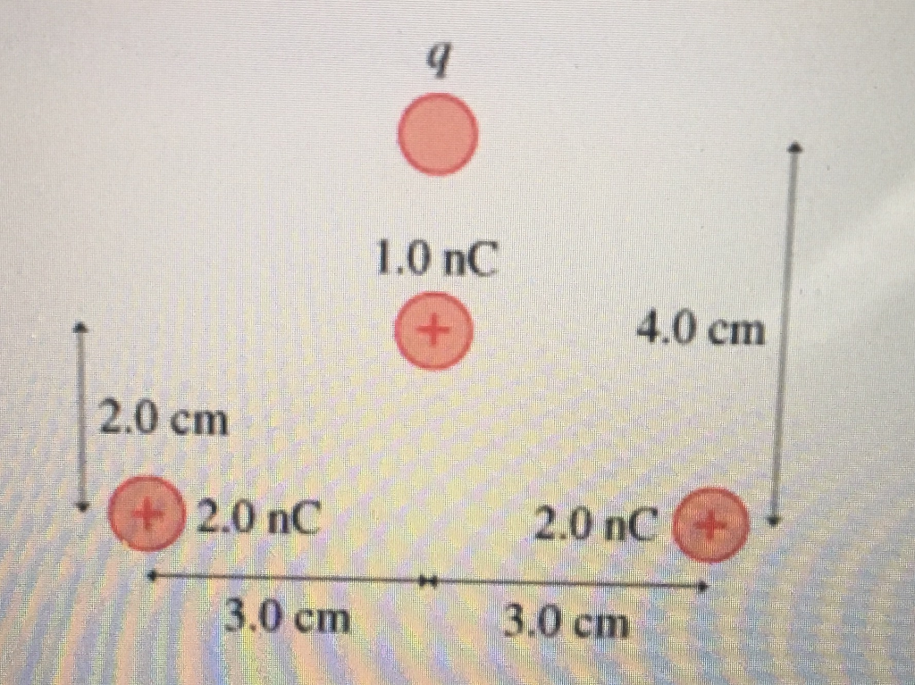 Solved The net force on the 1.0 nC charge in Figure P22.48 | Chegg.com