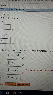 Solved how do i find domain for fog and gof? | Chegg.com