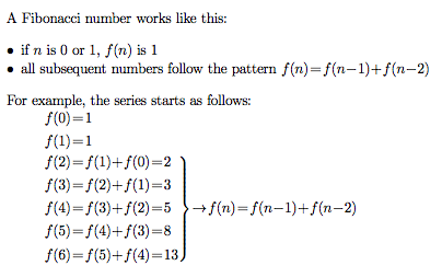 Solved A Fibonacci number works like this: .ìf n is 0 or 1, | Chegg.com