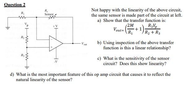 Solved Question 2 Rs Sensor Not happy with the linearity of | Chegg.com