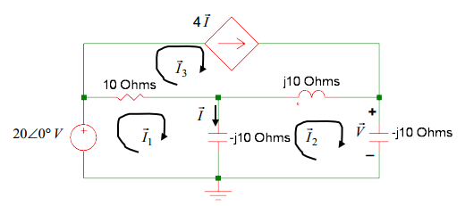 Solved Use mesh current analysis to find V and I. Use mesh | Chegg.com Solved Use mesh current analysis to find V and I. Use mesh | Chegg.com