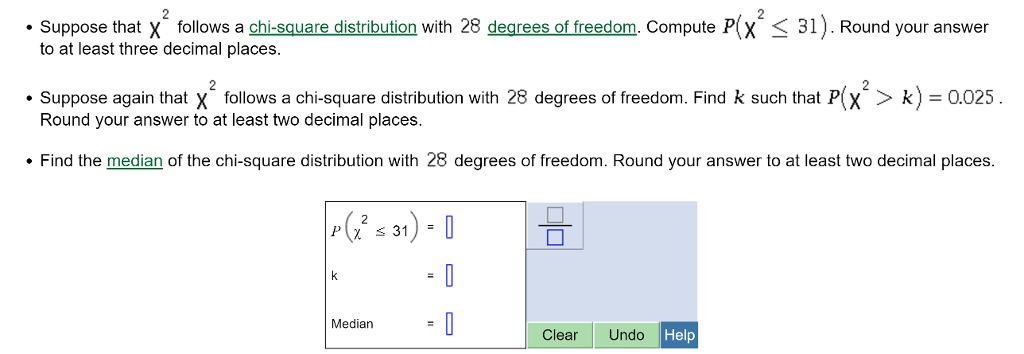 Solved Suppose that X^2 follows a chi-square distribution | Chegg.com