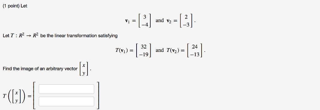 Solved 1 point) The linear operator L defined by ??(x))-p | Chegg.com