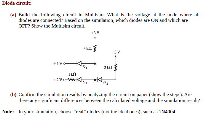 Solved Build the following circuit in Multisim. What is the | Chegg.com