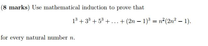 Solved (8 marks) Use mathematical induction to prove that 13 | Chegg.com
