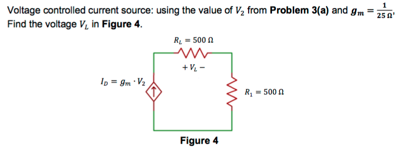 Solved Voltage controlled current source: using the value of | Chegg.com