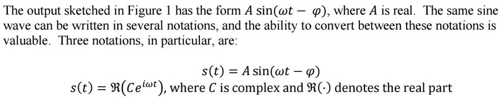 Solved s(t) = alpha cos(omega t) + beta sin(omega t) The | Chegg.com
