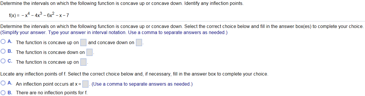 Solved Determine the intervals on which the following | Chegg.com