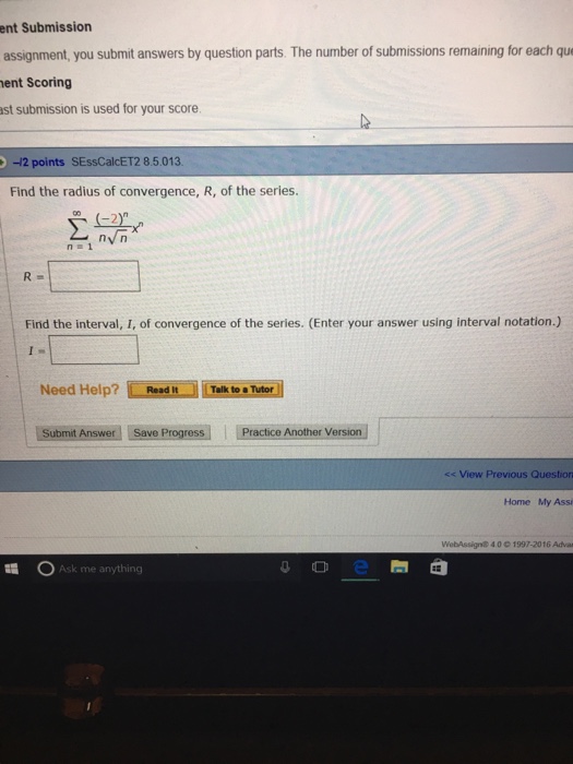 Solved a) Find the radius of convergence , R, of the series | Chegg.com