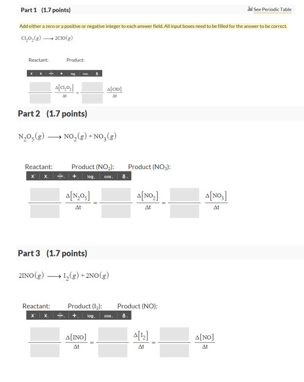 Solved J See Periodic Table Part 1 (1.7 points) Add either a | Chegg.com