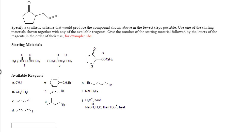 Solved Specify a synthetic scheme that would produce the | Chegg.com
