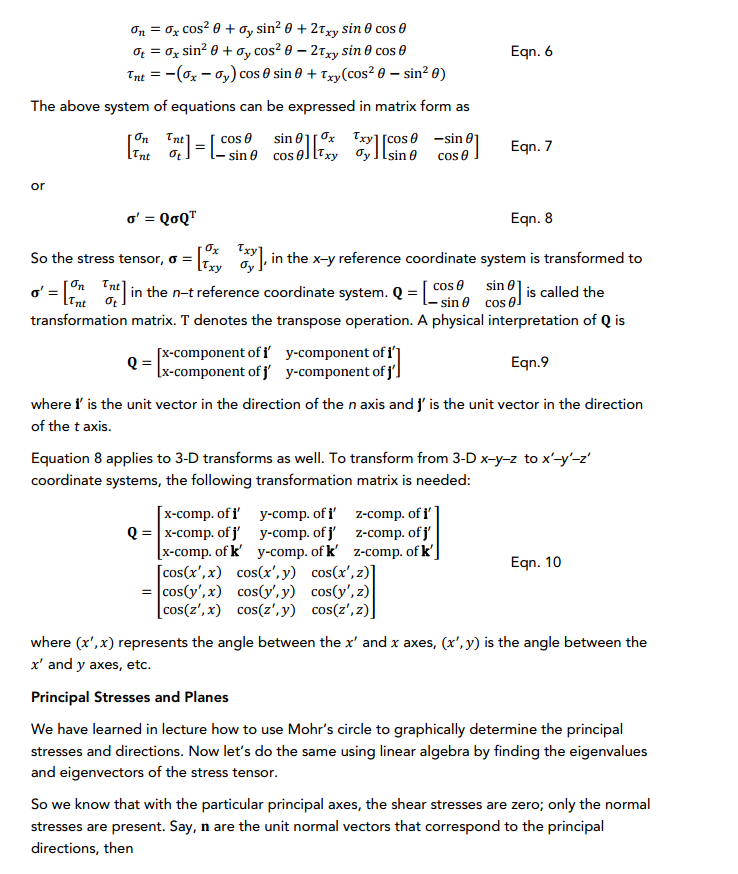 Mechanics Of Materials - MATLAB required to do | Chegg.com