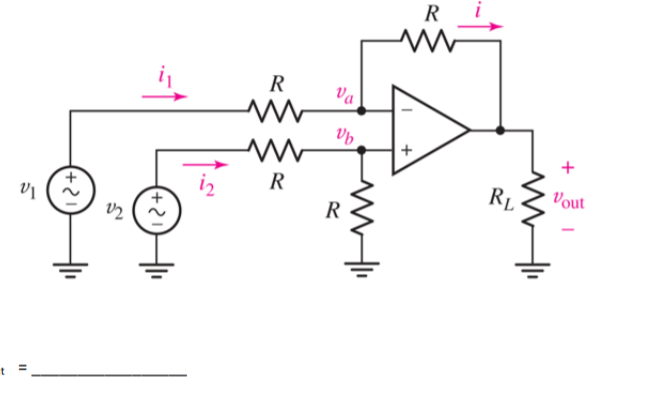 Solved Wb RL Vout 2 | Chegg.com