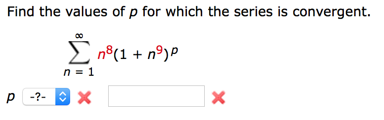 Solved Find the values of p for which the series is | Chegg.com